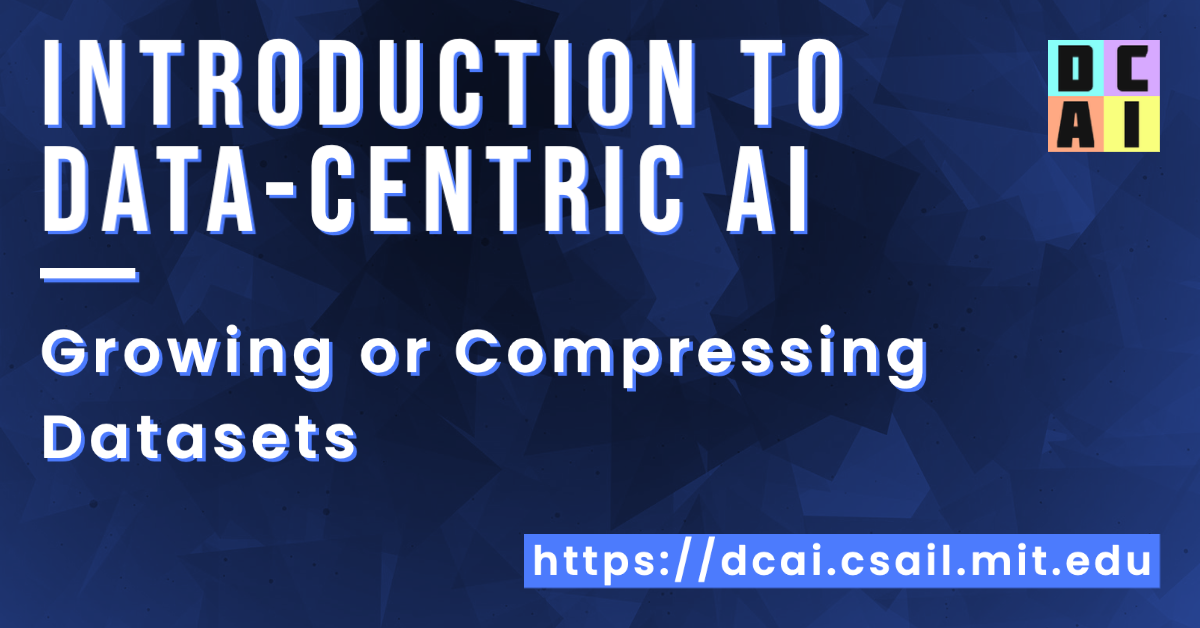 Growing or Compressing Datasets · Introduction to Data-Centric AI