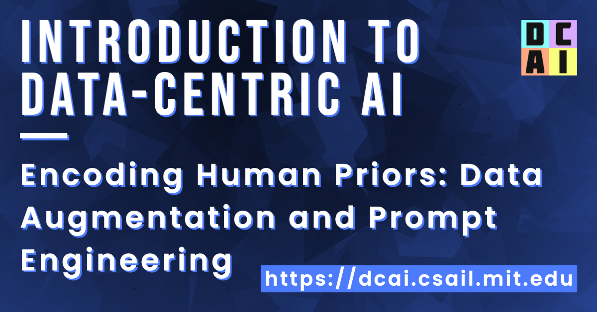 Encoding Human Priors: Data Augmentation and Prompt Engineering · Introduction to Data-Centric AI