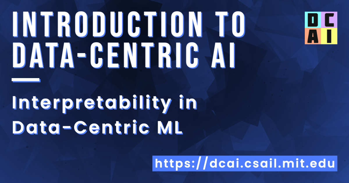 Interpretability in Data-Centric ML · Introduction to Data-Centric AI